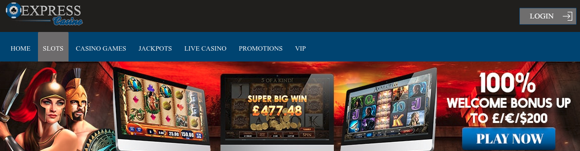 Best Android Slots | Express Casino | 100% Welcome Bonus up to £200